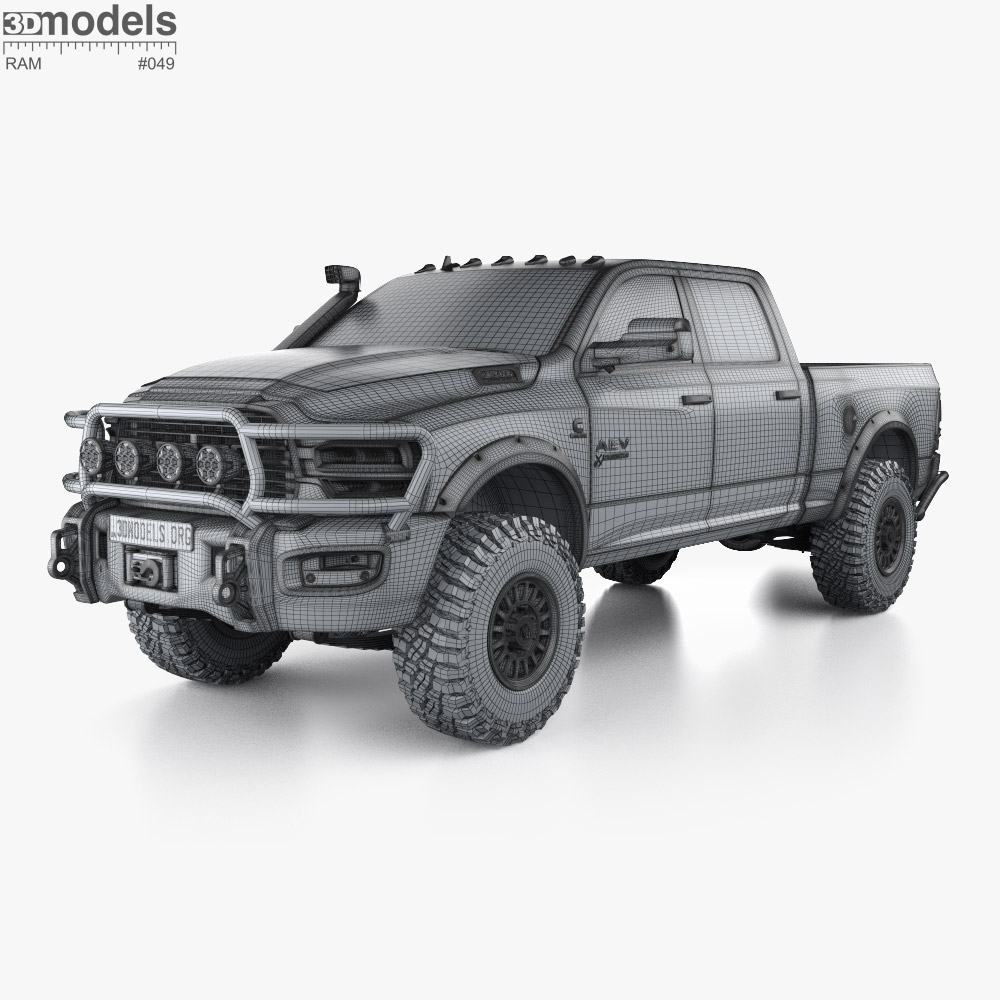 Ram 2500 Crew Cab 6’4″ Bed AEV Prospector 2025 3D model - Download ...