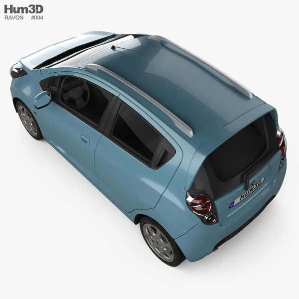 Ravon R2 2019 3D model - Download Hatchback on 3DModels.org
