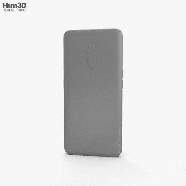 Realme X Steam White 3D model - Download Phones on 3DModels.org