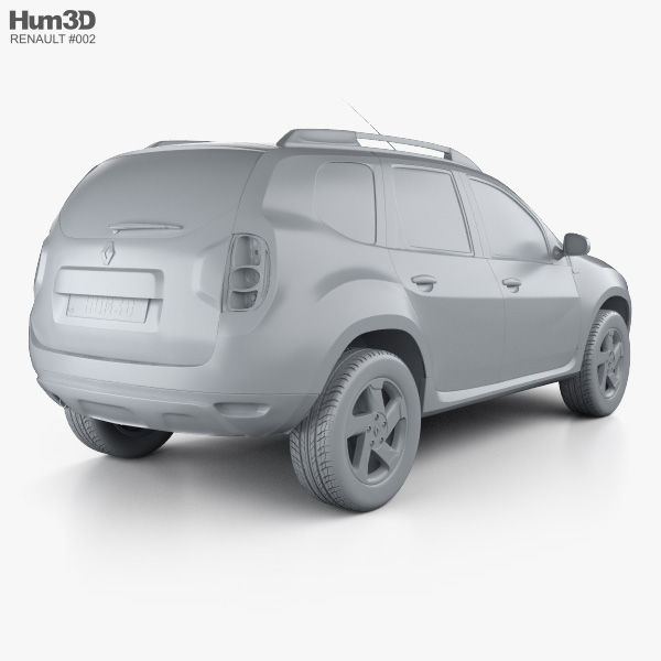 Renault Duster 2013 3D model - Download Crossover SUV on 3DModels.org