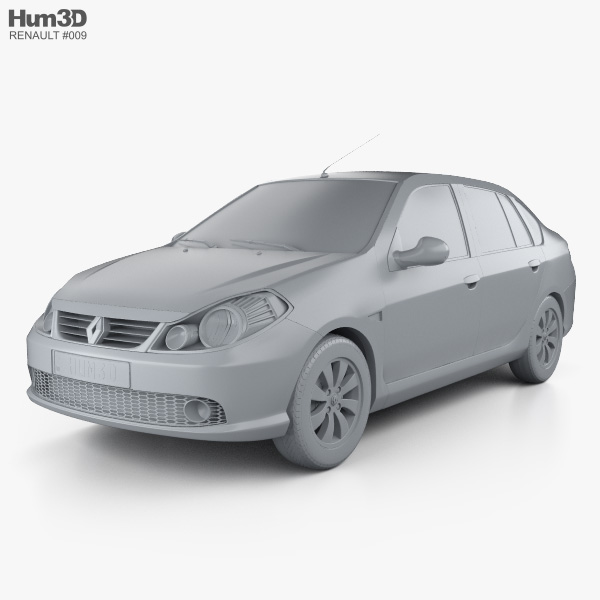 Renault Symbol 2011 Modelo 3D - Descargar Sedan activado 3DModels.org