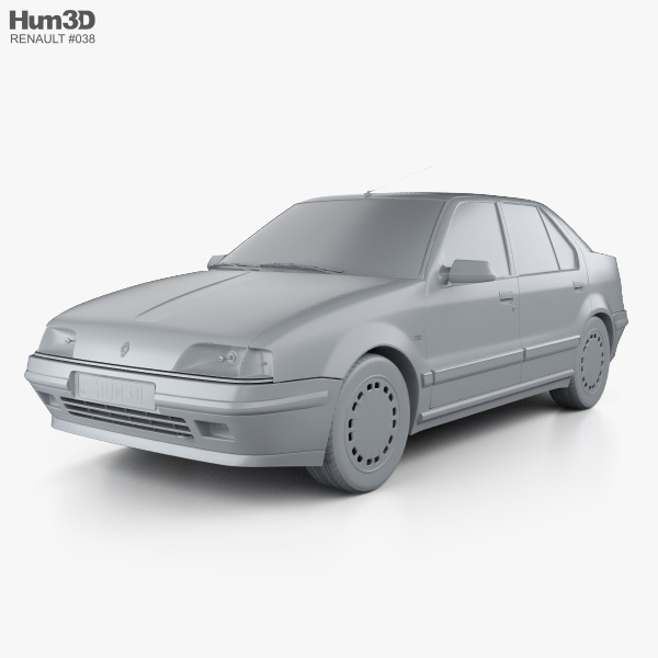 Renault 19 Sedán 2000 Modelo 3D - Descargar Sedan on 3DModels.org