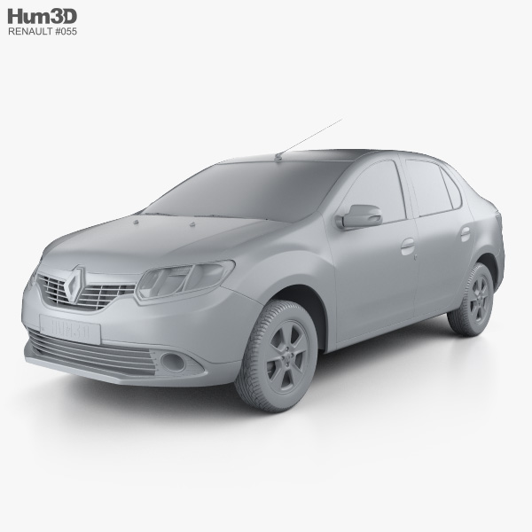 Renault Symbol (Logan) 2015 3D model - Download Sedan on 3DModels.org