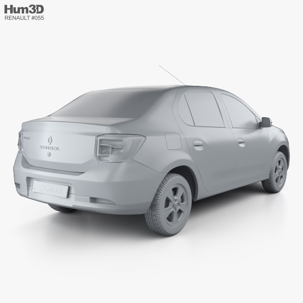 Renault Symbol (Logan) 2015 3D model - Download Sedan on 3DModels.org