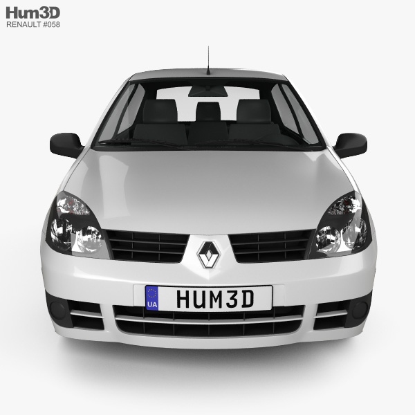 Renault Clio Mk2 3-door 2012 3D model - Download Hatchback on 3DModels.org