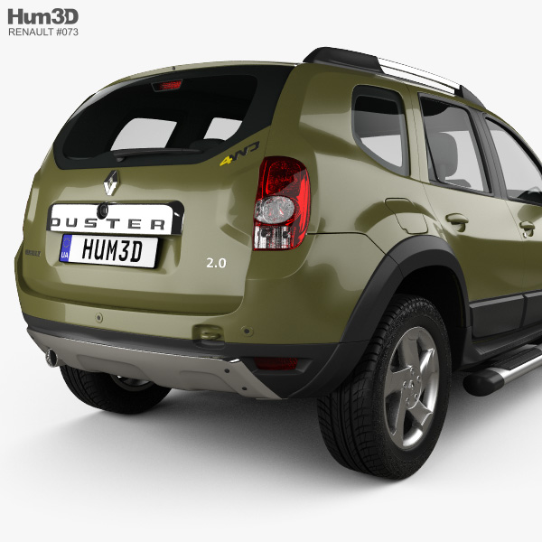 Renault Duster (BR) 2013 3D model - Download Crossover SUV on 3DModels.org