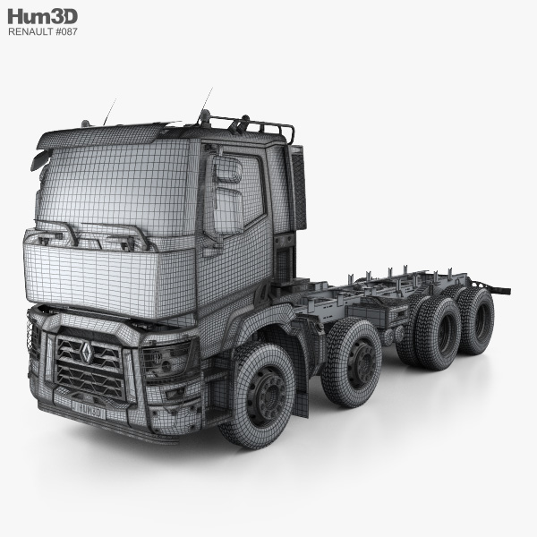 Renault C Chassis Truck 2016 3D model - Download Truck on 3DModels.org