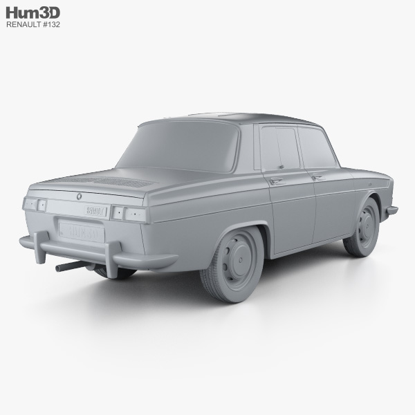 Renault 10 1965 3D model - Download Sedan on 3DModels.org