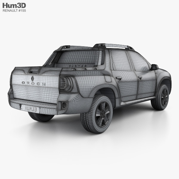 Renault Duster Oroch 2018 3D model - Download Pickup on 3DModels.org