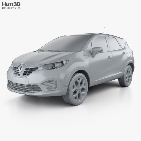 Renault Captur 2020 3D model - Download Crossover SUV on 3DModels.org
