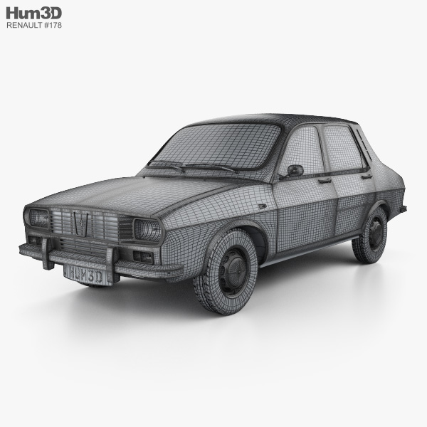 Renault 12 1969 Modelo 3D - Descargar Sedan activado 3DModels.org