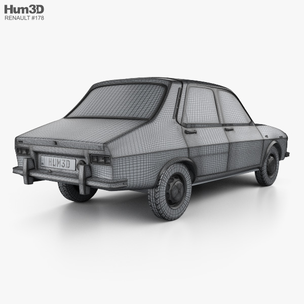 Renault 12 1969 Modelo 3D - Descargar Sedan activado 3DModels.org
