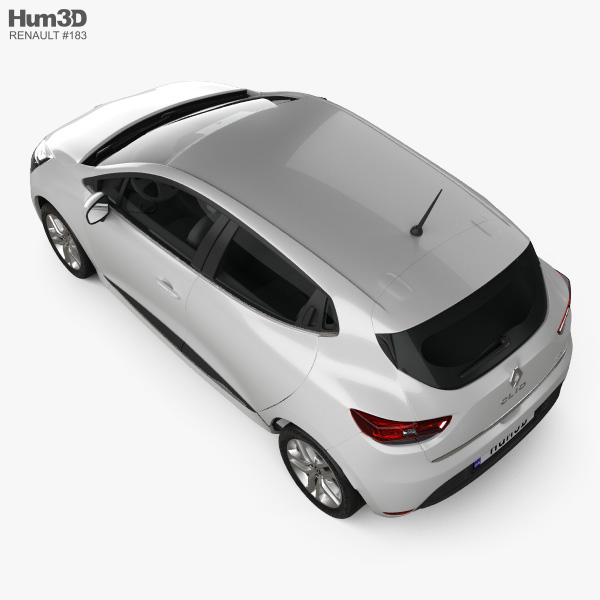 Renault Clio Business 5-door hatchback 2019 3D model - Download ...