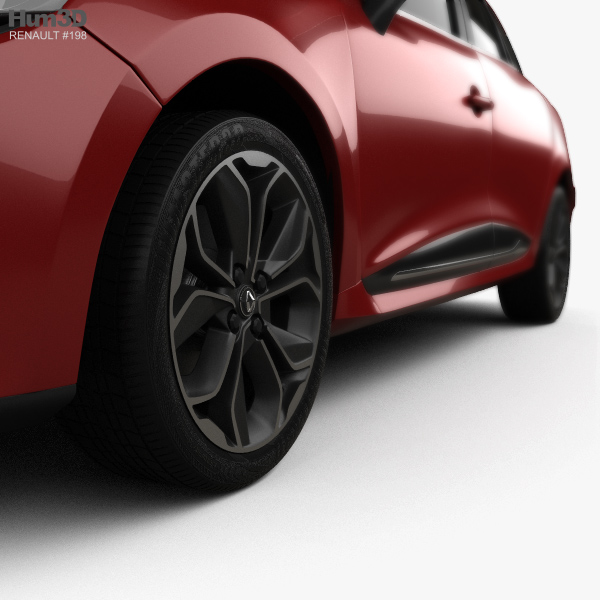 Renault Clio Signature Nav Estate 2018 3D 모델 - 다운로드 Wagon car on ...
