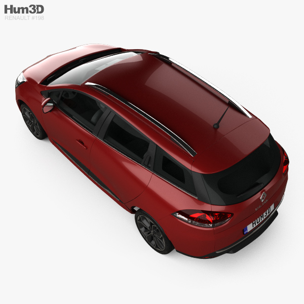Renault Clio Signature Nav Estate 2018 3D 모델 - 다운로드 Wagon car on ...