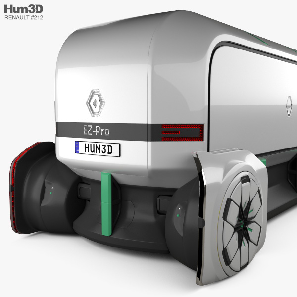 Renault EZ-PRO autonomous 2020 3D model - Download Van on 3DModels.org