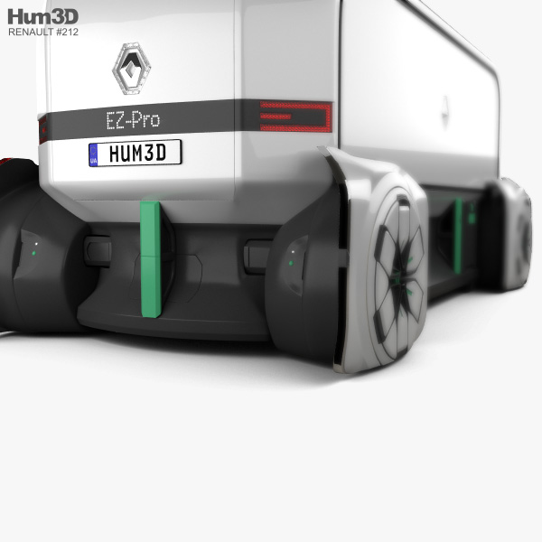 Renault EZ-PRO autonomous 2020 3D model - Download Van on 3DModels.org