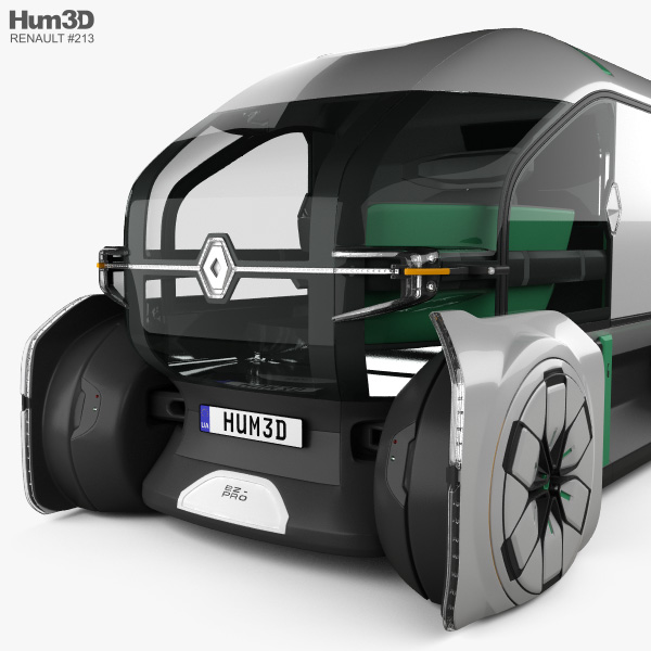 Renault EZ-PRO 2020 3D 모델 - 다운로드 Van on 3DModels.org