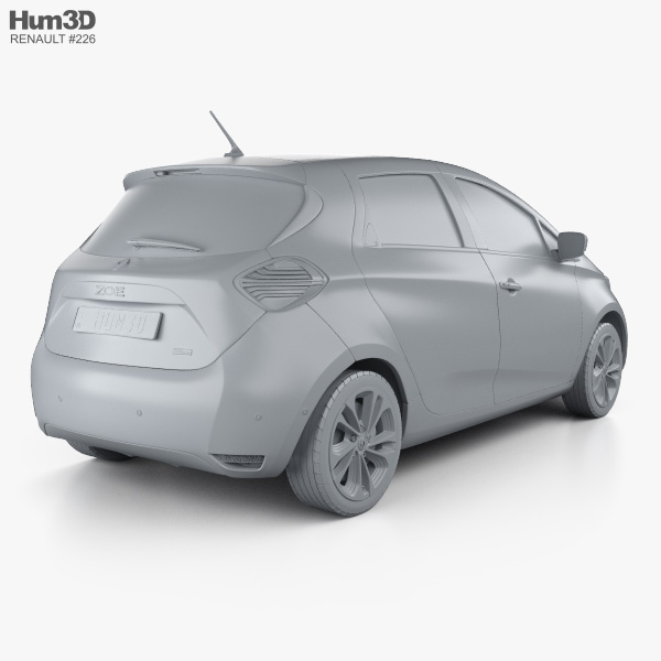 Renault Zoe 2023 3D model - Download Hatchback on 3DModels.org