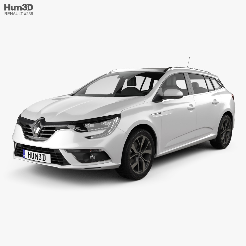 Renault Megane estate 2021 3D model - Download Wagon car on 3DModels.org