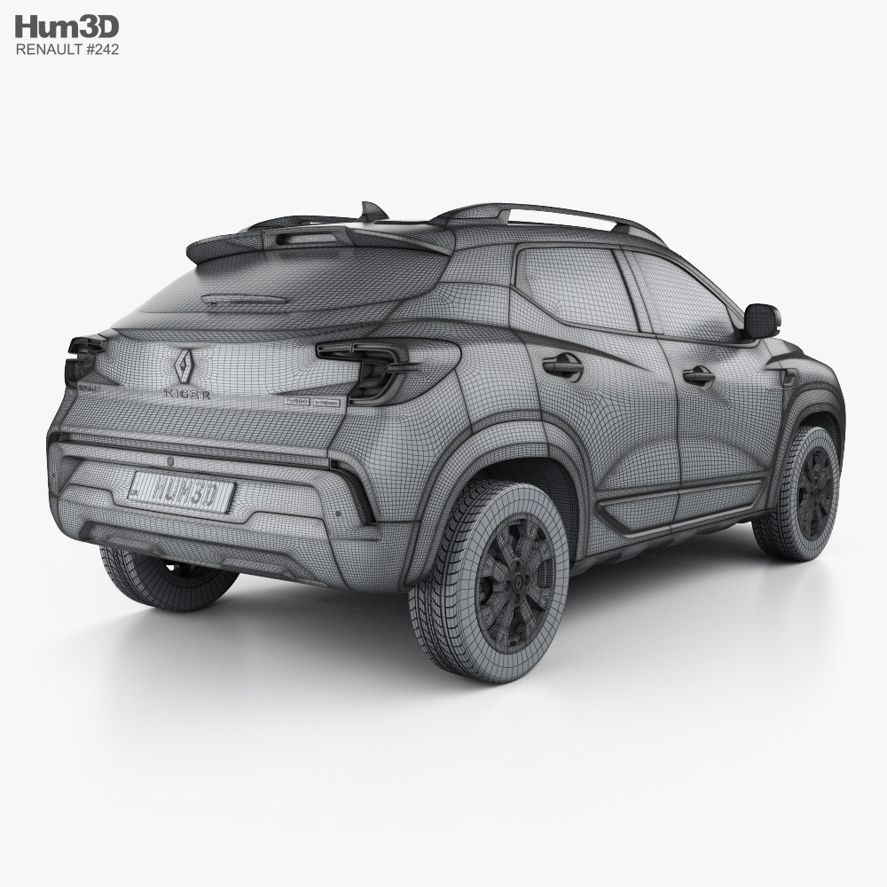 Renault Kiger 2023 3D model - Download Crossover SUV on 3DModels.org