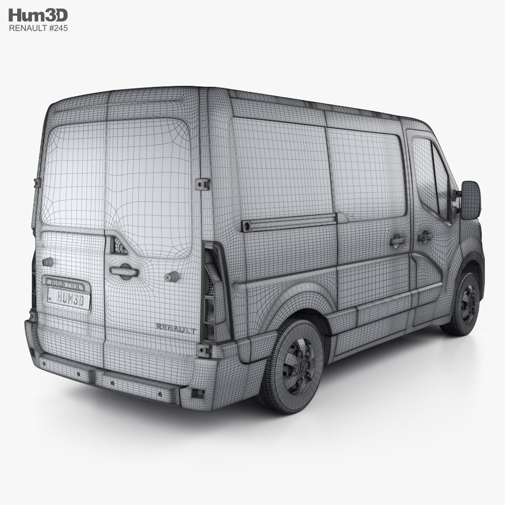 Renault Master Passenger Van L1H1 2023 3D model - Download Van on ...