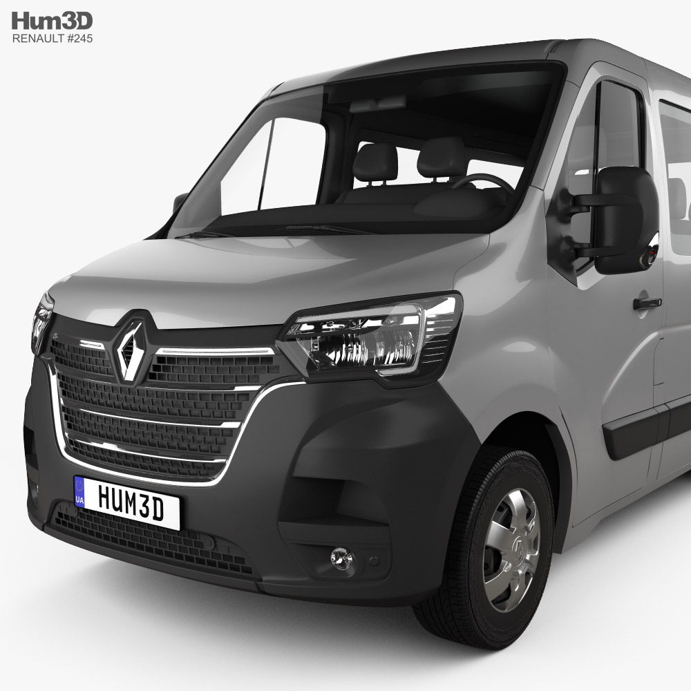 Renault Master Passenger Van L1H1 2023 3D model - Download Van on ...