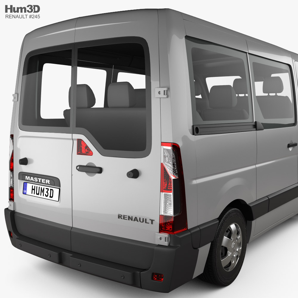 Renault Master Passenger Van L1H1 2023 3D model - Download Van on ...