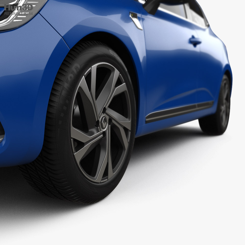 Renault Clio RS-Line with HQ interior 2022 3D model - Download ...