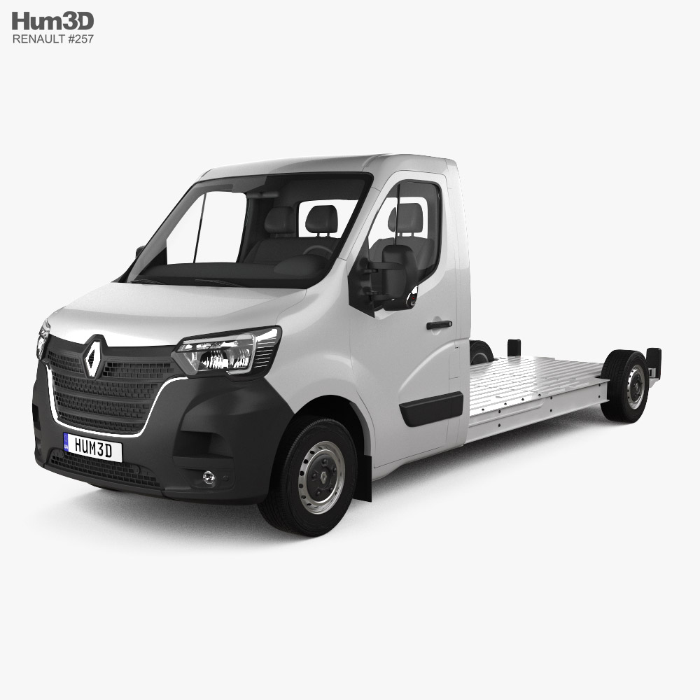 Renault Master Platform Cab L3 2023 3D model - Download Van on 3DModels.org