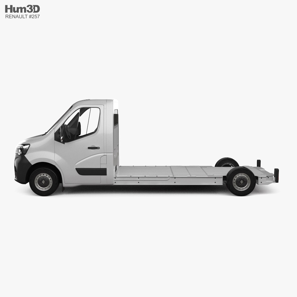 Renault Master Platform Cab L3 2023 3D model - Download Van on 3DModels.org