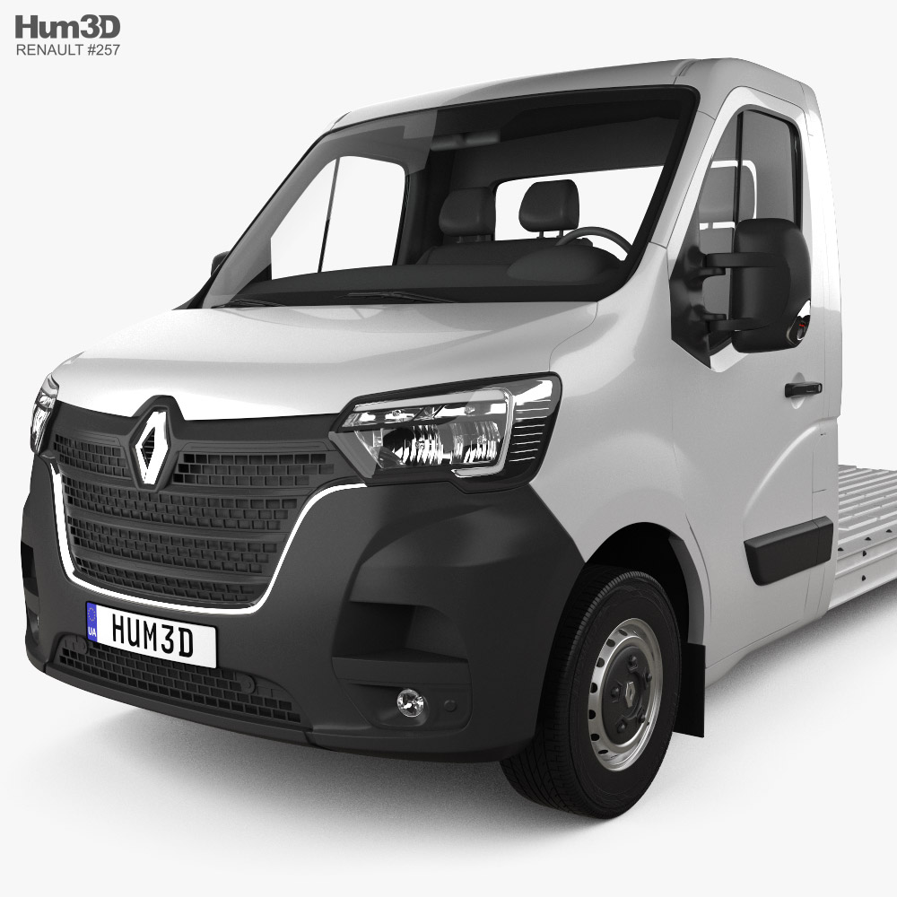 Renault Master Platform Cab L3 2023 3D model - Download Van on 3DModels.org