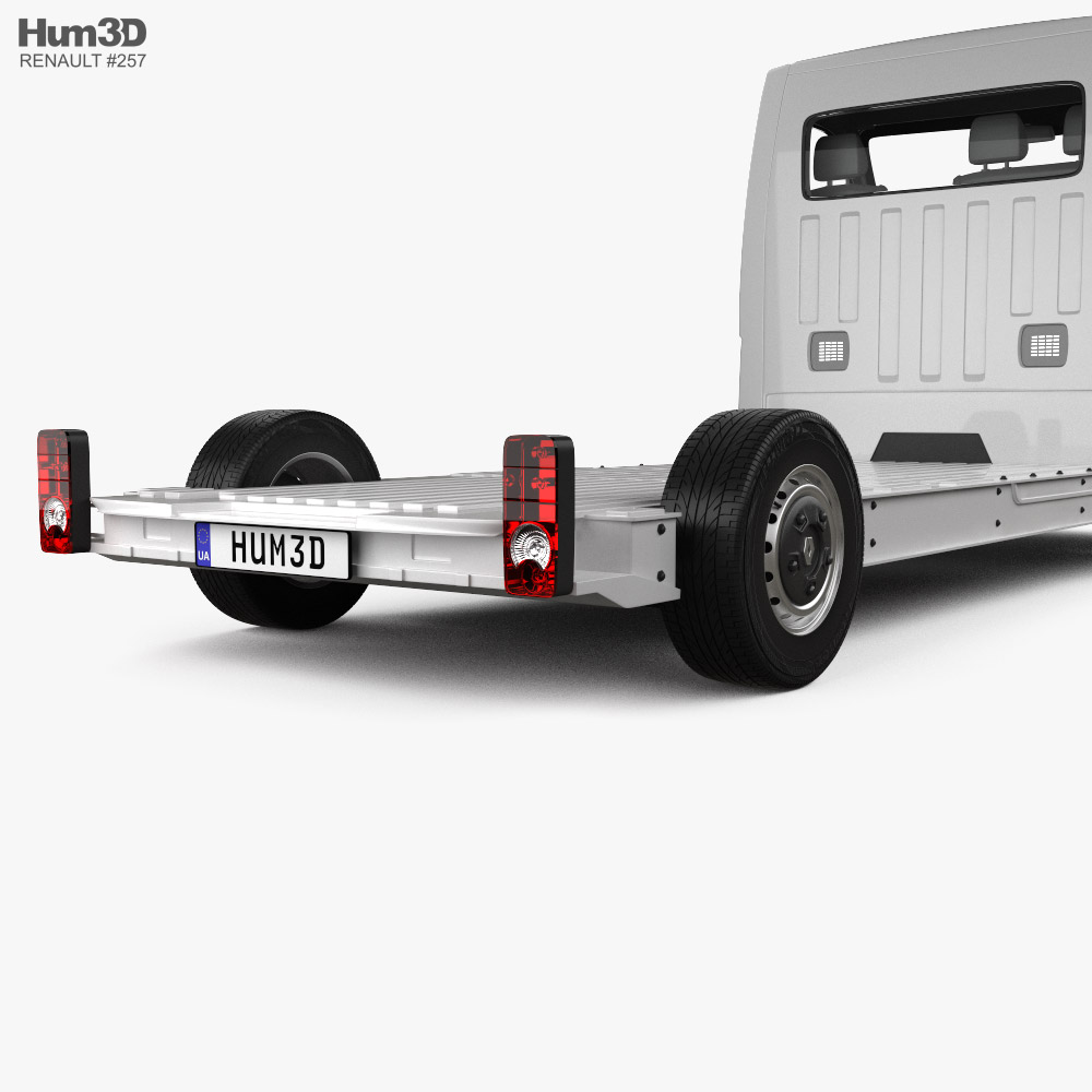 Renault Master Platform Cab L3 2023 3D model - Download Van on 3DModels.org