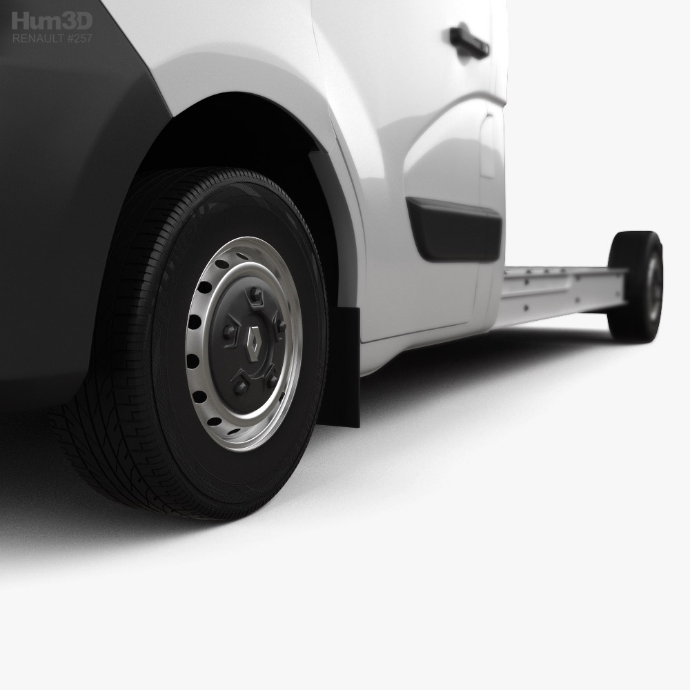 Renault Master Platform Cab L3 2023 3D model - Download Van on 3DModels.org
