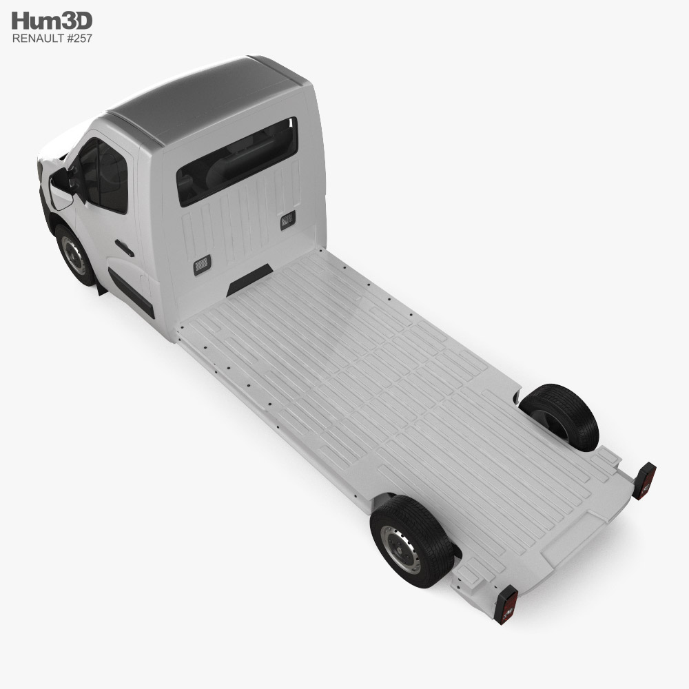 Renault Master Platform Cab L3 2023 3D model - Download Van on 3DModels.org