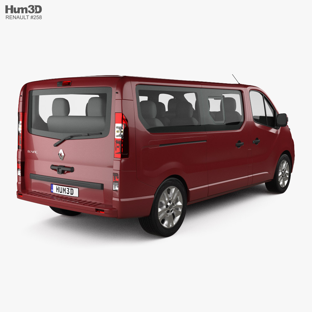 Renault Trafic Passenger Van L2H1 2025 3D model - Download Van on ...