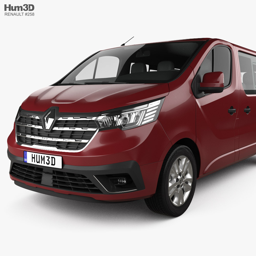 Renault Trafic Passenger Van L2H1 2025 3D model - Download Van on ...