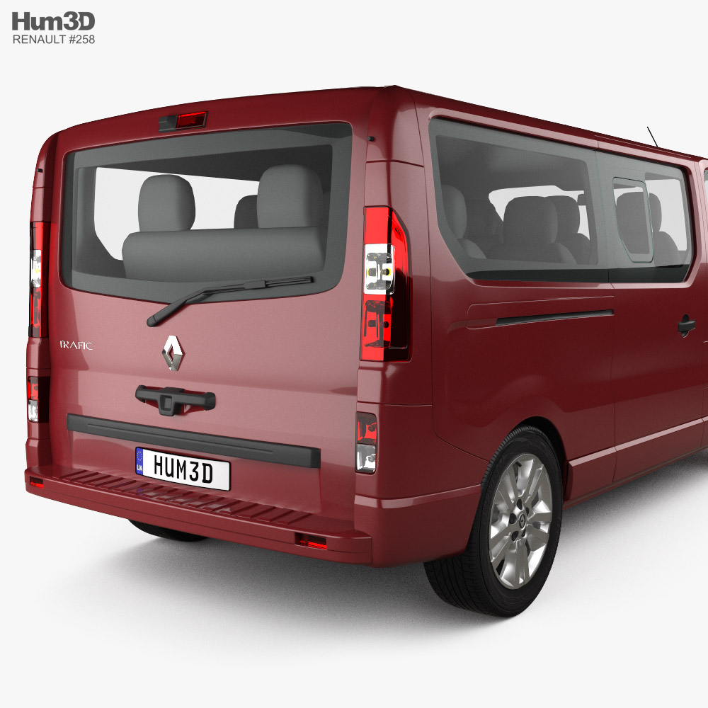 Renault Trafic Passenger Van L2H1 2025 3D model - Download Van on ...