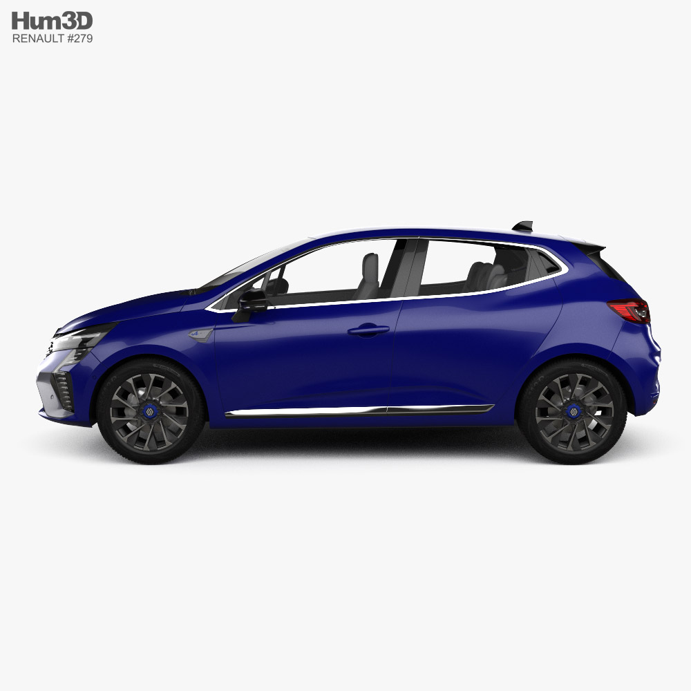 Renault Clio E-TECH Esprit Alpine 2025 3D model - Download Hatchback on ...