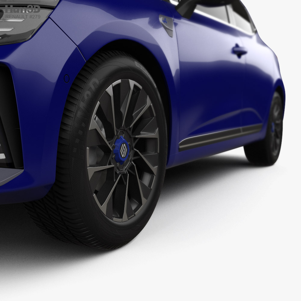 Renault Clio E-TECH Esprit Alpine 2025 3D model - Download Hatchback on ...