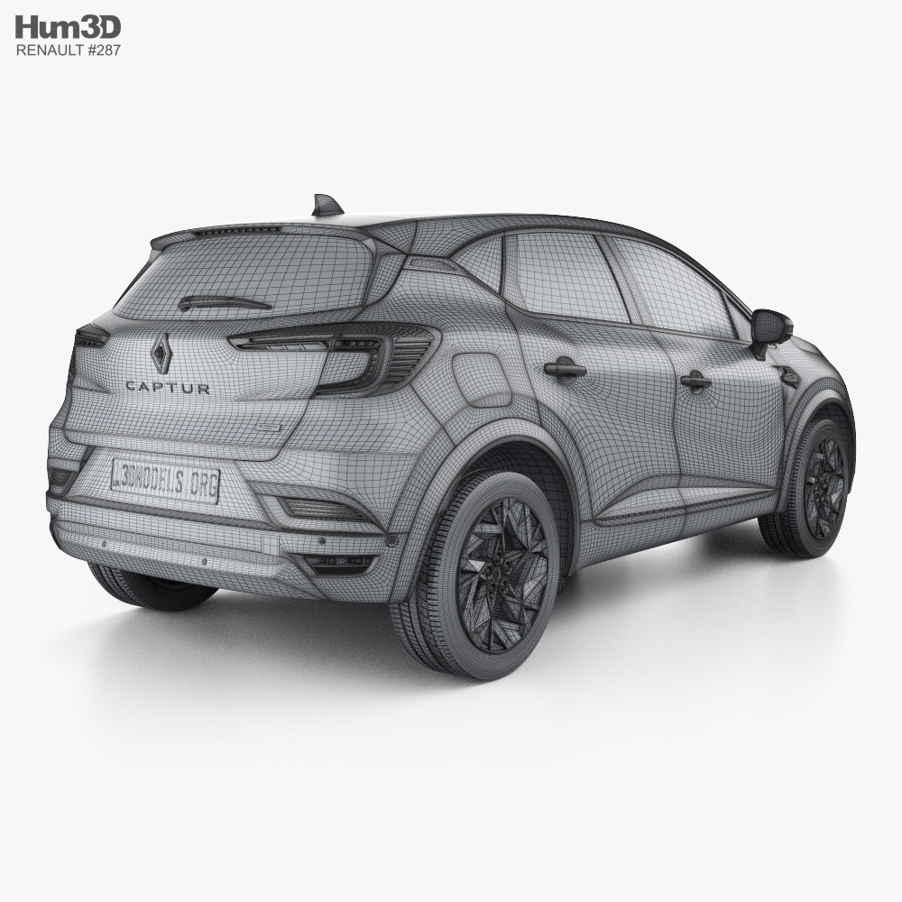 Renault Captur E-Tech Hybrid Esprit Alpine 2025 3D model - Download ...