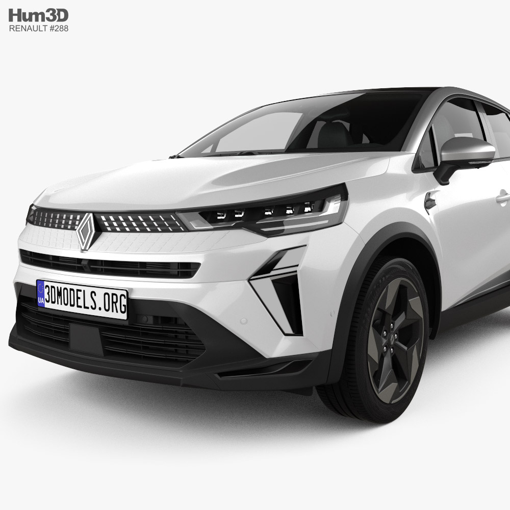 Renault Captur E-Tech Hybrid Techno 2025 3D model - Download Crossover ...