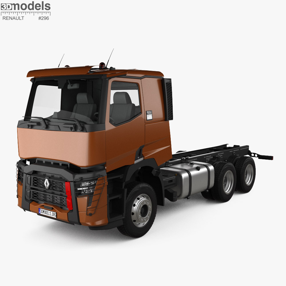Renault C Chassis Truck 3-axle 2025 3D model - Download Truck on ...