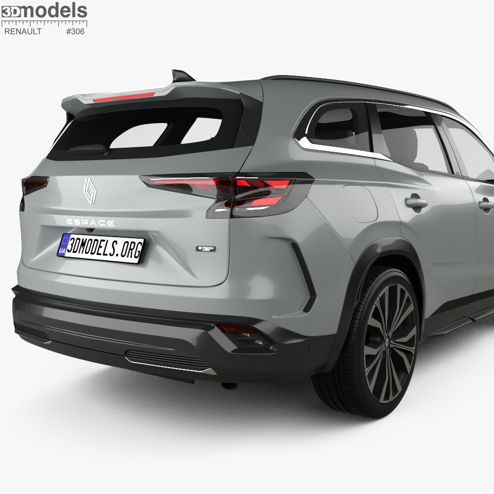 Renault Espace E-Tech 2025 3D model - Download Crossover SUV on ...