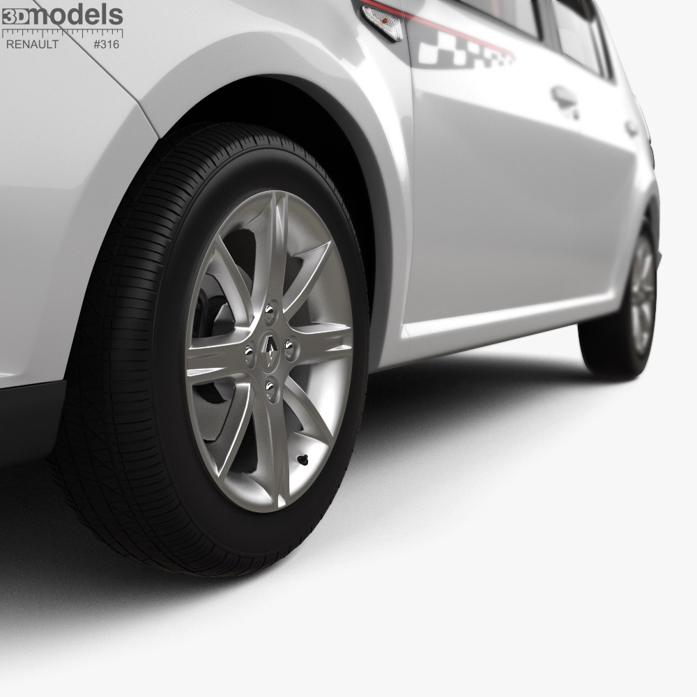 Renault Sandero GT Line BR-specs with HQ interior and engine 2012 3D ...