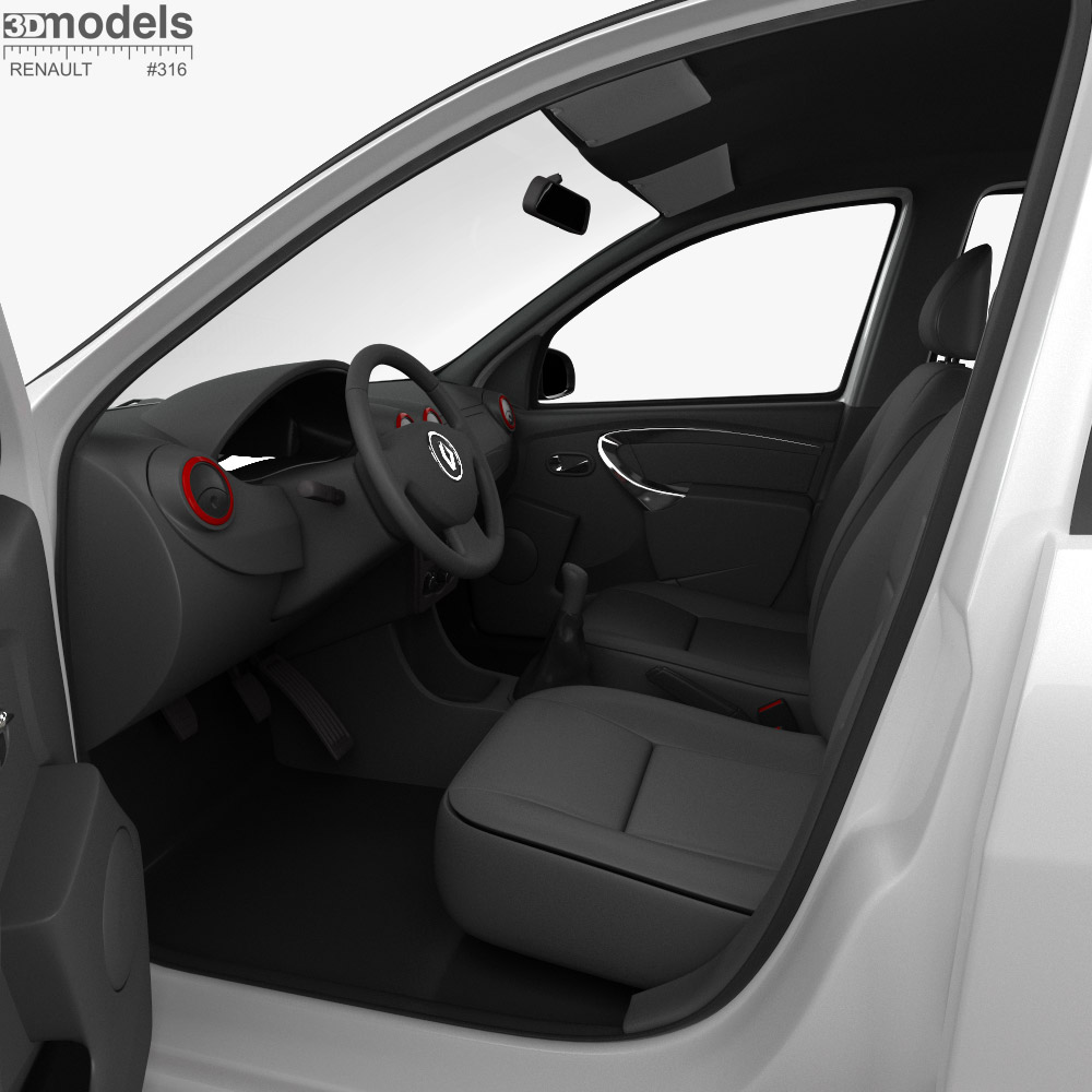 Renault Sandero GT Line BR-specs with HQ interior and engine 2012 3D ...
