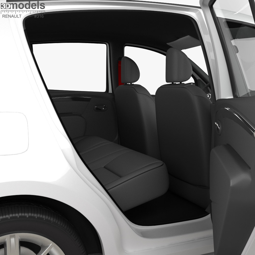 Renault Sandero GT Line BR-specs con interior y motor 2012 Modelo 3D ...