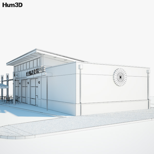 Starbucks Restaurante 01 Modelo 3D - Descargar Commercial Building ...