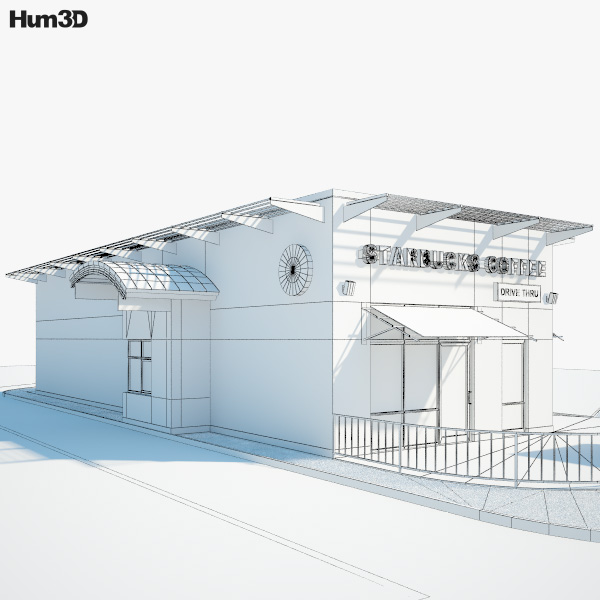 Starbucks Restaurante 02 Modelo 3D - Descargar Commercial Building on ...