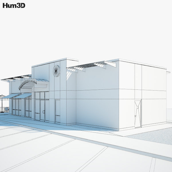 Starbucks Restaurante 02 Modelo 3D - Descargar Commercial Building on ...